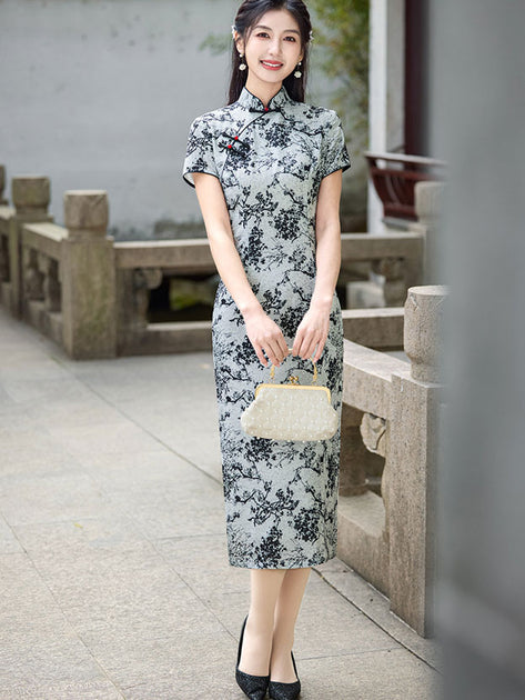 Gray Cheongsam – Tagged "traditional cheongsam"– imallure