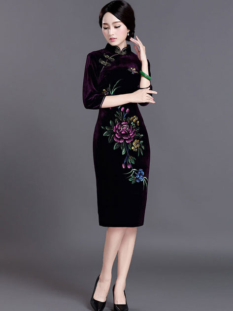 Purple Cheongsam – Tagged "traditional cheongsam"– imallure